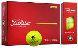 Logo Printed Titleist TruFeel Yellow Golf Balls |Best4Balls