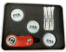 Three ball Callaway golf tin set printed