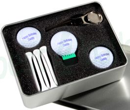 2 Ball Gift Sets with USB Golf Balls - Personalised from Best4Balls.com