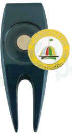 Personalised Square top Blue Pitchfork & marker, 10 pack at Best4Balls