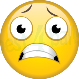 Personalised Scared Face Emoticon Golf Balls, 12 ball pack at Best4Balls