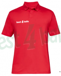 Red Under Armour Performance Polo personalised, no minimum quantity at ...