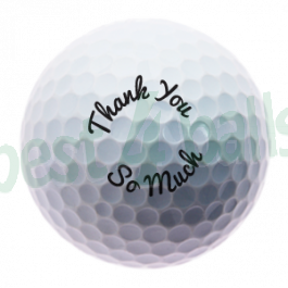 Personalised Thank You So Much Golf Balls, 12 ball pack at Best4Balls