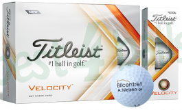 Logo Printed Titleist Velocity Golf Balls, minimum order quantity 12 ...