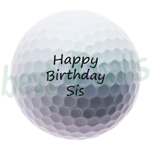 Personalised Happy Birthday Golf Balls, 12 ball pack at Best4Balls
