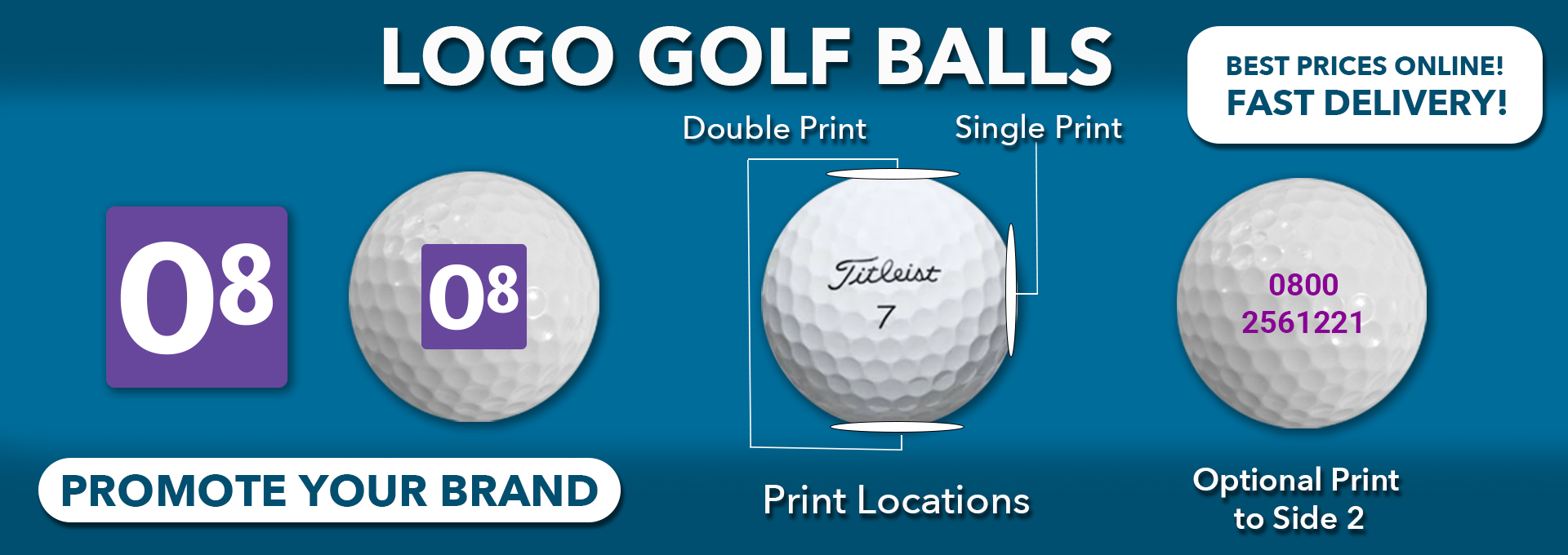 Logo Golf Balls | Logo Printed Golf Balls | Best4Balls
