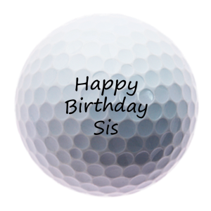 Personalised Happy Birthday Golf Balls, 12 ball pack at Best4Balls